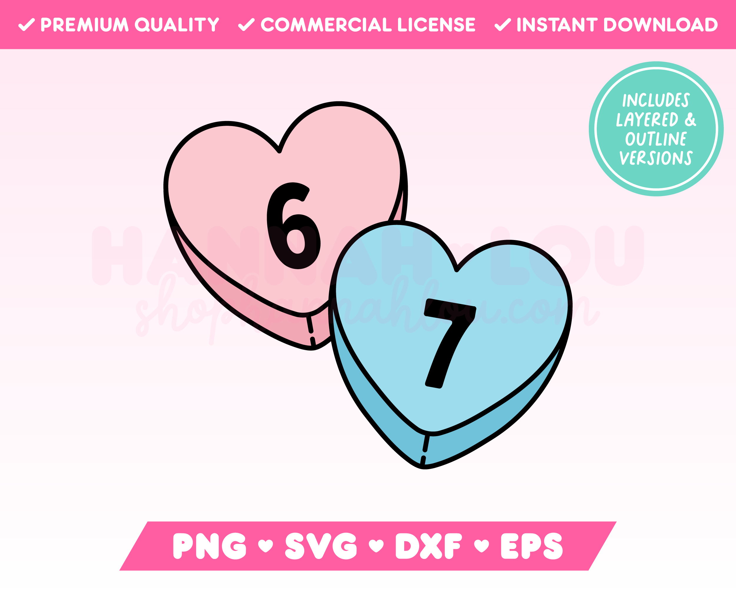 67 Candy Hearts SVG | Valentine's Day SVG Files for Cricut – Hannah Lou