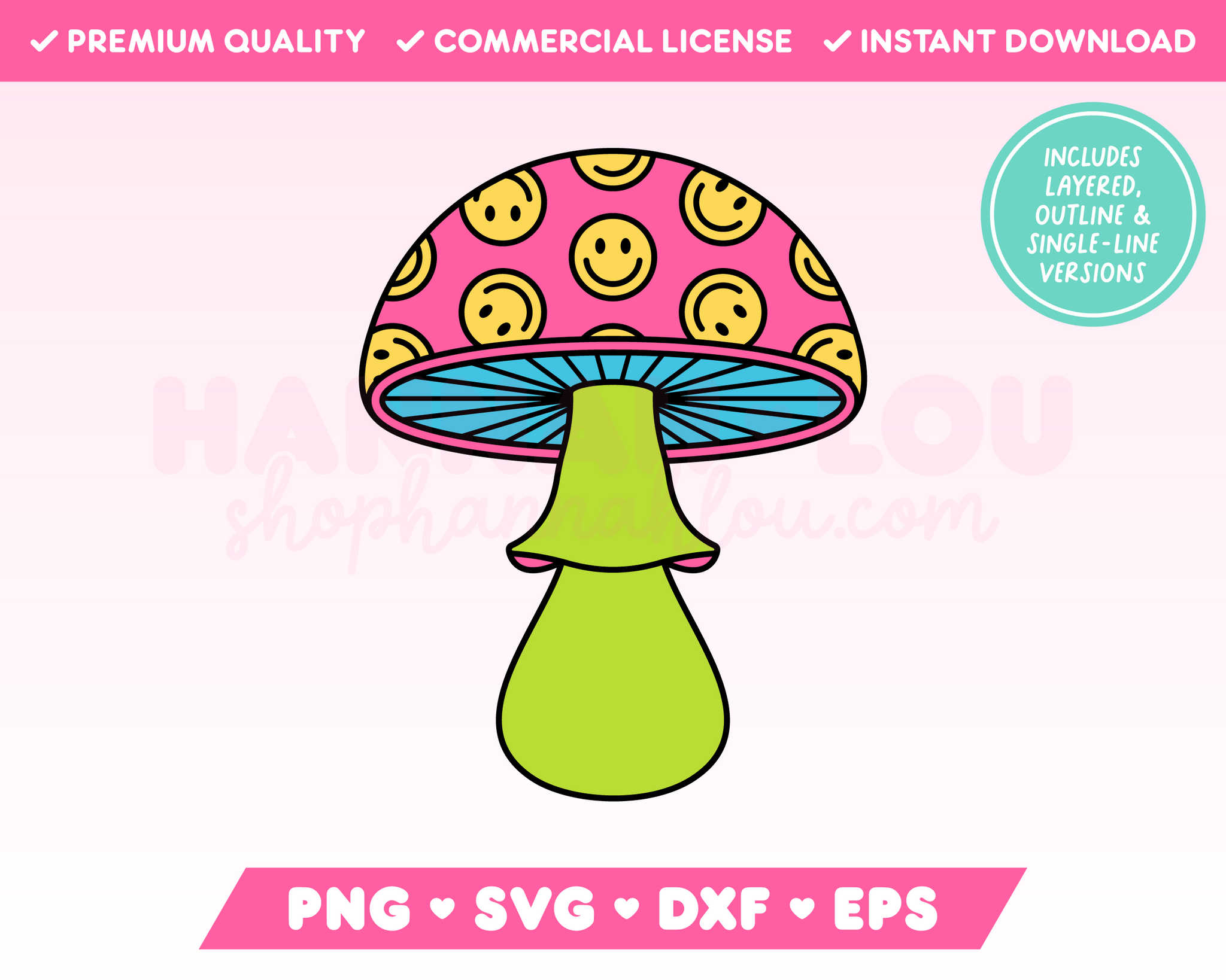 Trippy Mushroom SVG | Hippie SVG Files for Cricut | Psychedelic ...
